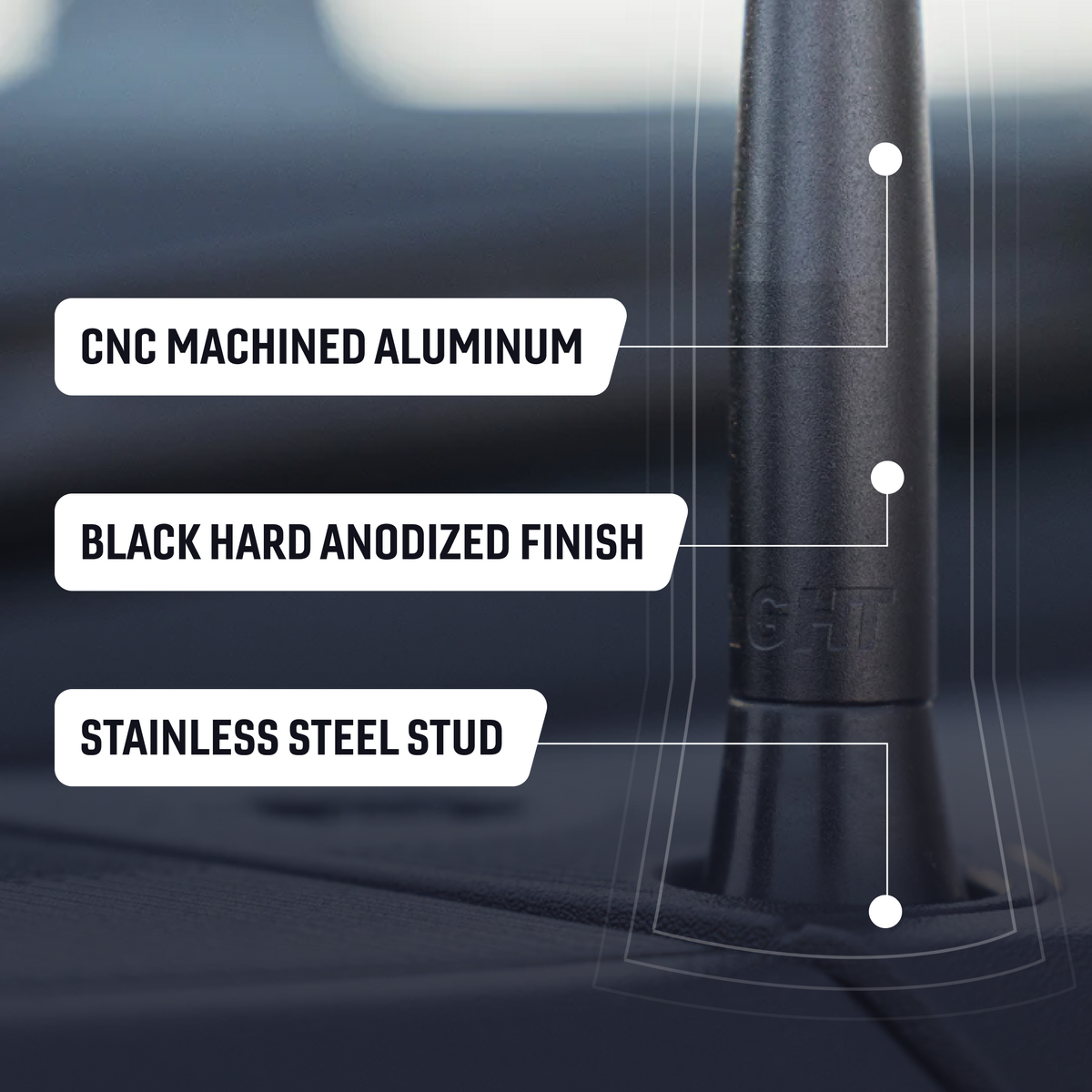 Perfect-Fit Stubby Antenna | Chevrolet Silverado 1500 (2019+), GMC Sie ...