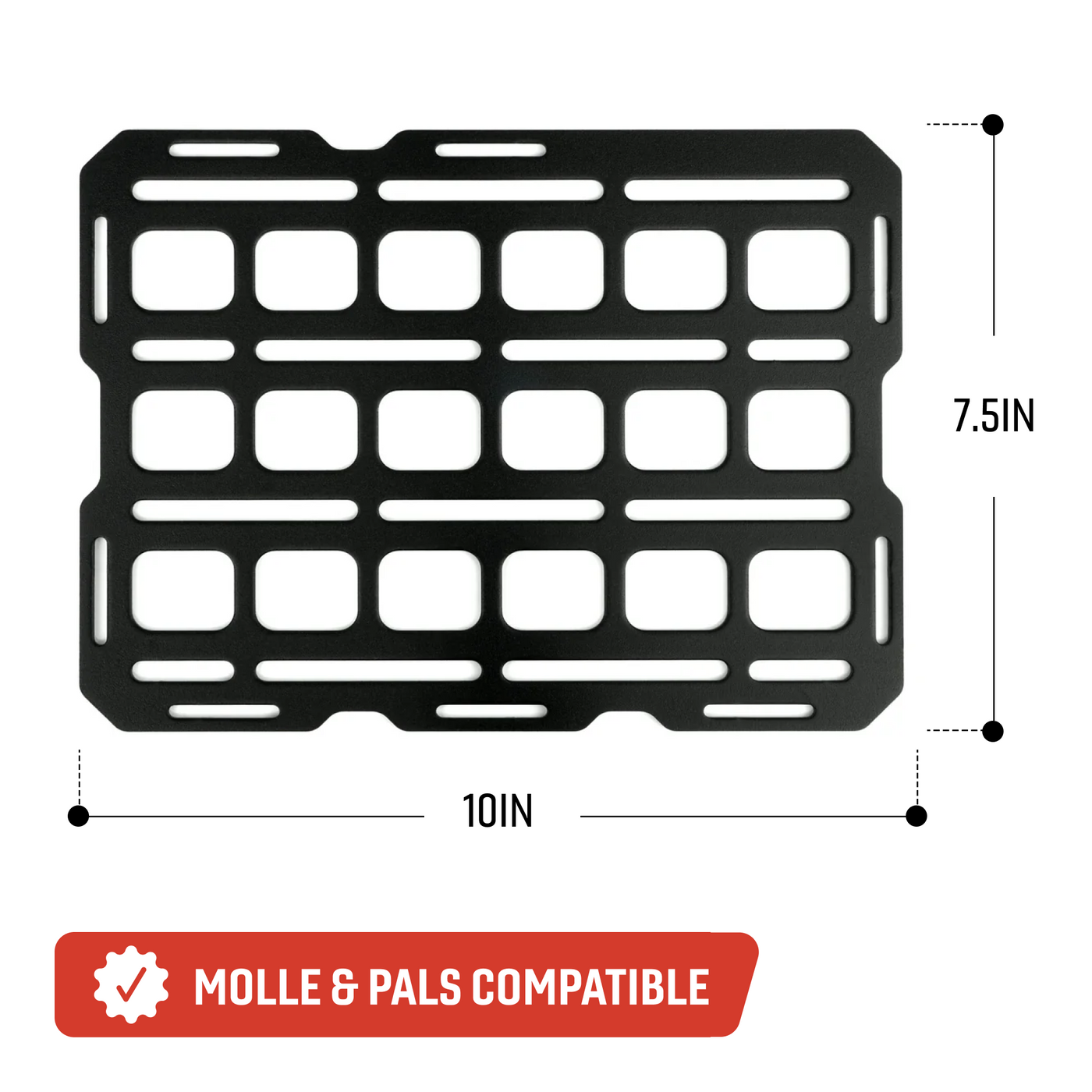 Tech Plate - 10.0" x 7.5" | Universal MOLLE Mounting Panel - BuiltRight ...