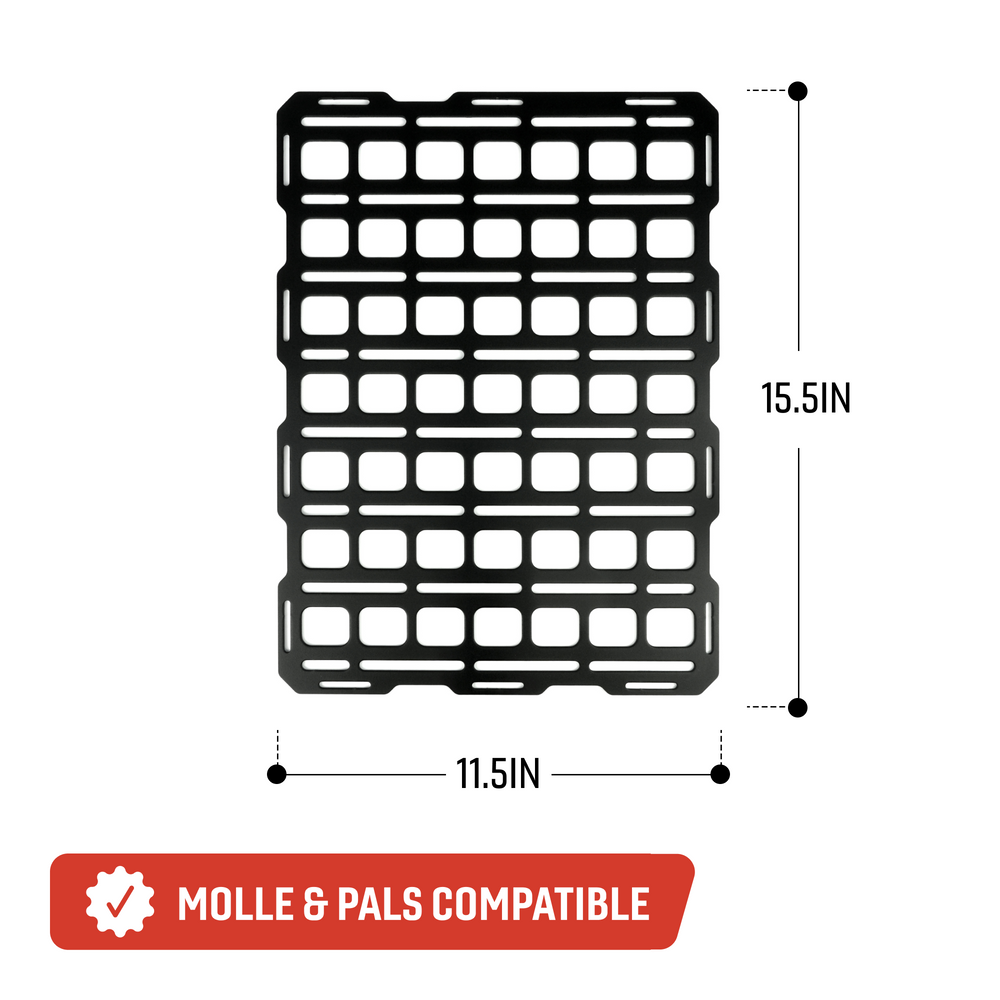 Tech Plate - 11.5 x 15.5" | Universal MOLLE Mounting Panel - BuiltRight ...