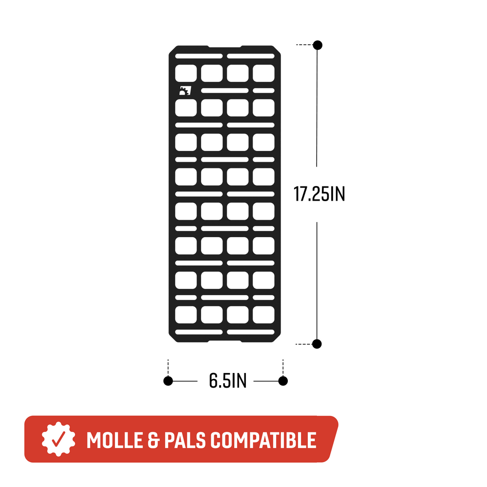 Tech Plate - 6.5"x17.0" | Universal MOLLE Mounting Panel - BuiltRight ...