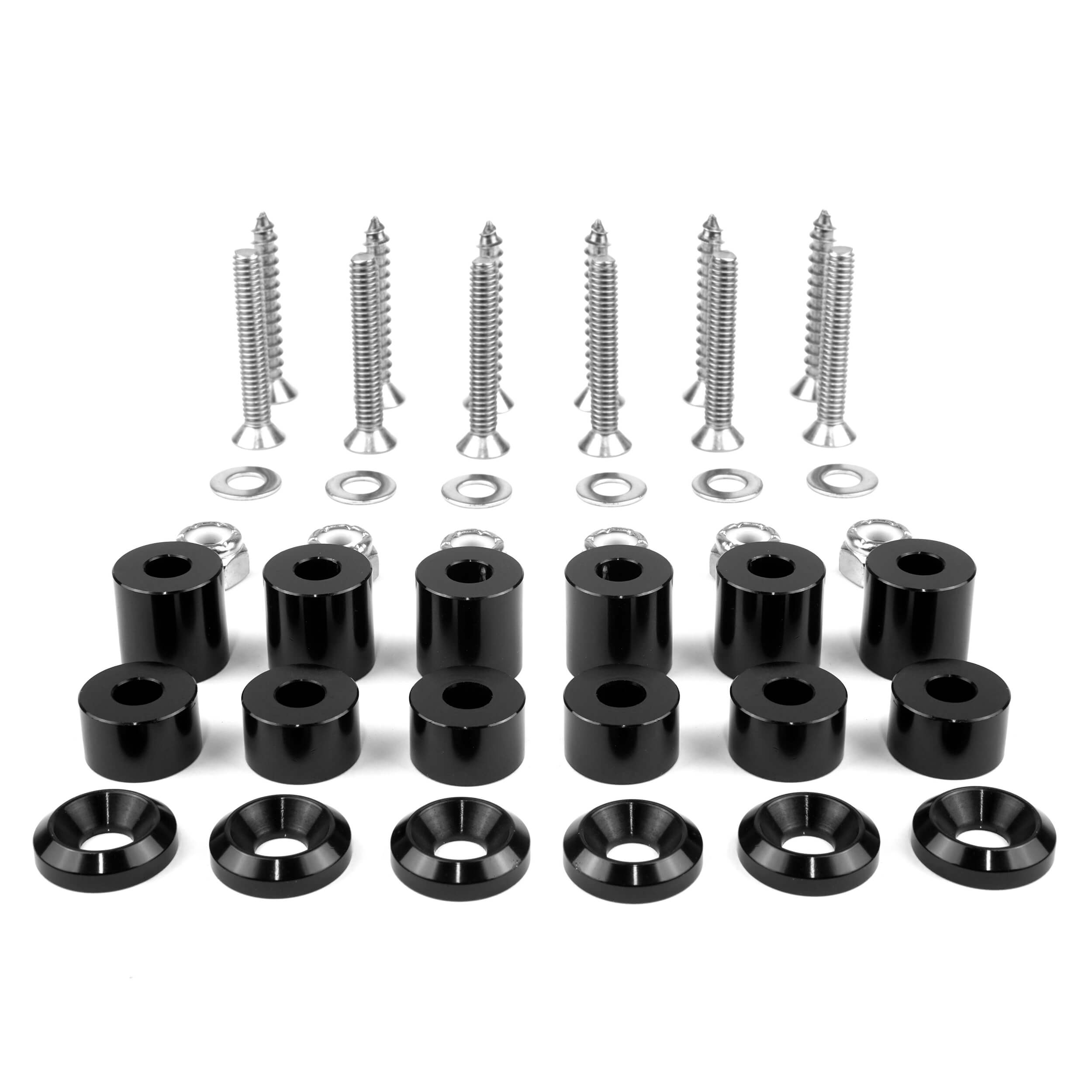 Tech Plate - 42pc Mounting Hardware Kit - Black - BuiltRight Industries