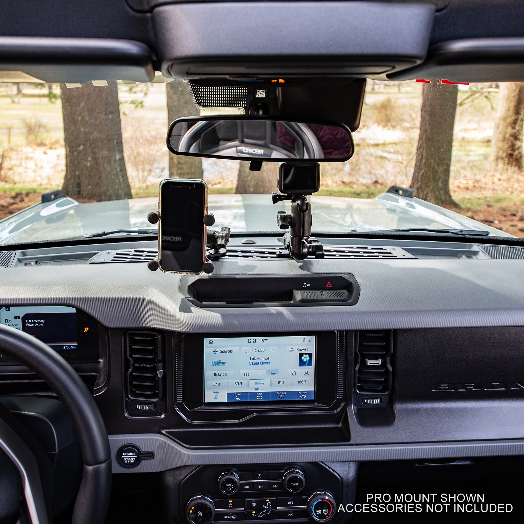 Dash Mount (Standard and PRO) | Ford Bronco (2021+) - BuiltRight Industries