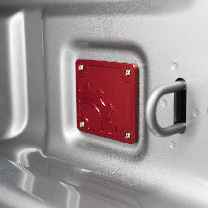 Bed Plug Cover - Red | Jeep Gladiator (2020-2024) - BuiltRight Industries