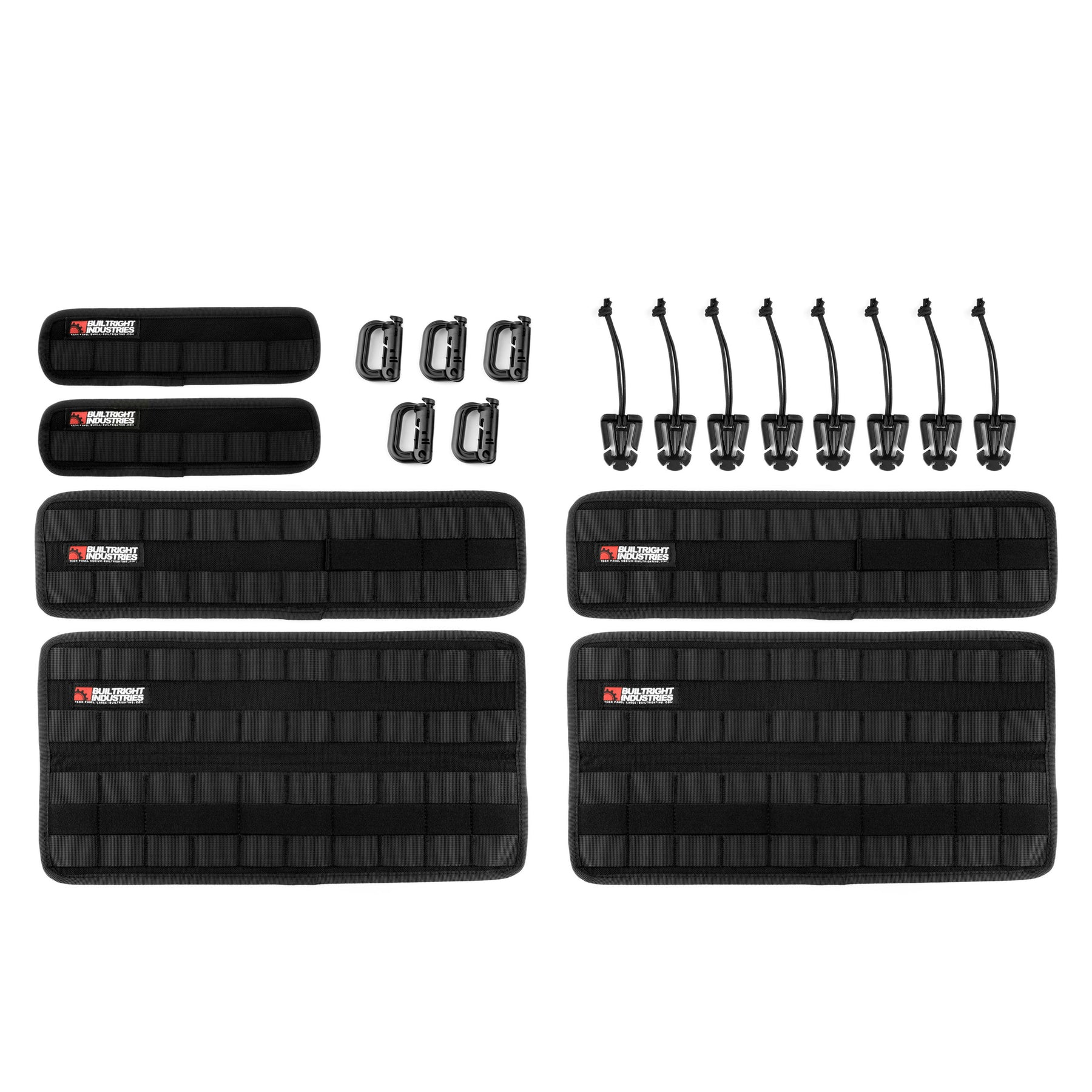 Velcro Tech Panel - Black | 6pc+ Kit - BuiltRight Industries